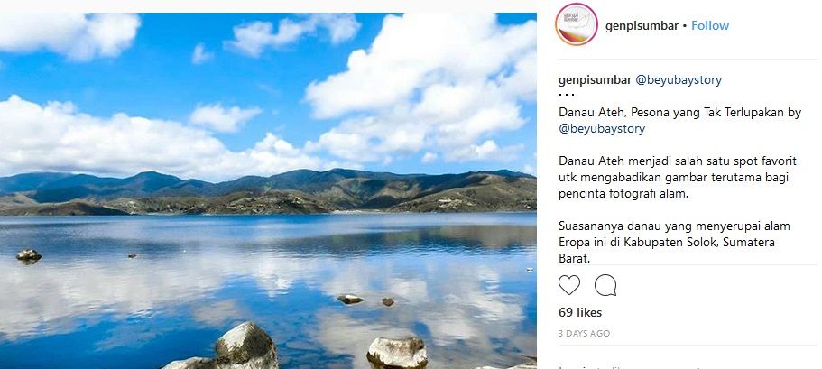 Wisata ke Tanah Minang Menikmati Danau Kembar yang Mirip Alam Eropa