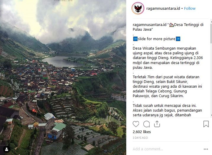 Mengintip Desa Tertinggi di Dieng, Keindahan Alamnya Mirip Lukisan