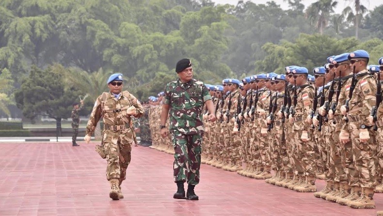 Panglima TNI Lepas 1.234 Diplomat Militer Bertugas ke Lebanon