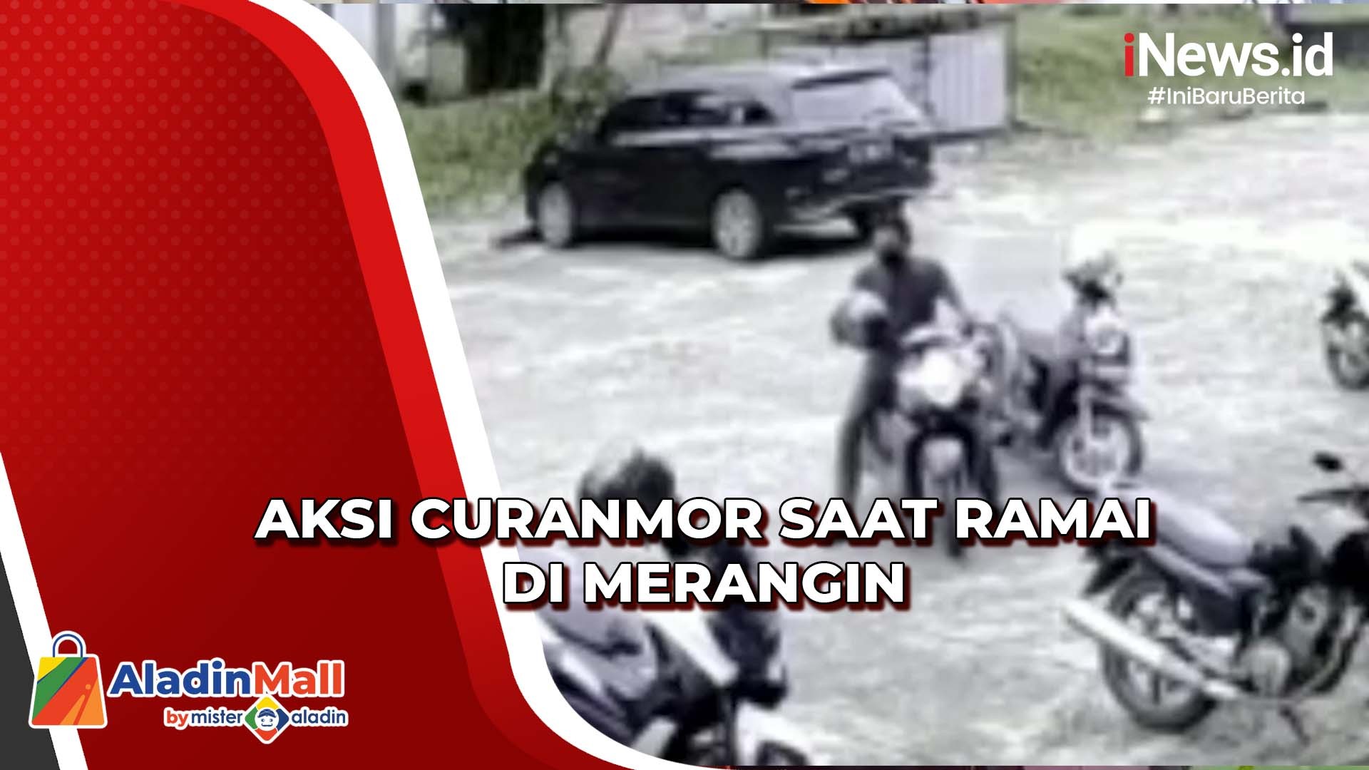 2 Pencuri Motor Terekam CCTV saat Beraksi di Sidrap