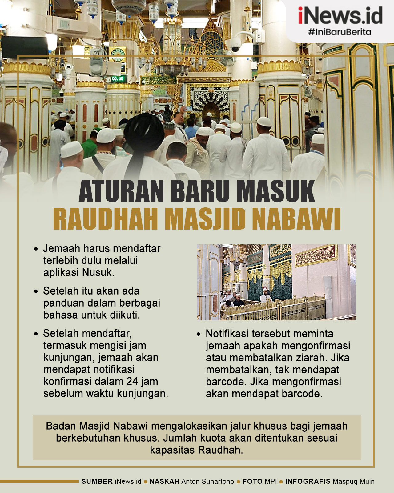 Berita Doa Ketika Di Raudhah Terkini dan Terbaru Hari Ini - iNews