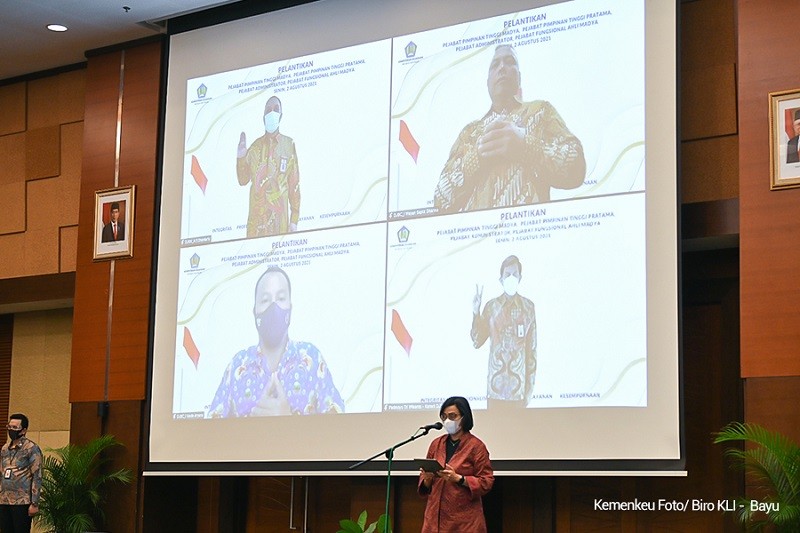 Rombak Jajaran Kemenkeu, Sri Mulyani Lantik 137 Pejabat