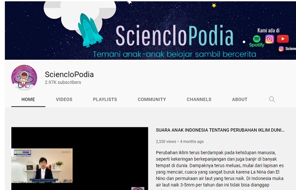 Rayner Setiawan, Anak Usia 10 Tahun yang Sukses Buat Podcast SciencloPodia