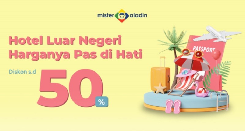 Mau Nginep di Luar Negeri tanpa Bikin Dompet Khawatir? Nih Buruan Ambil Diskon Hotel s.d 50%!