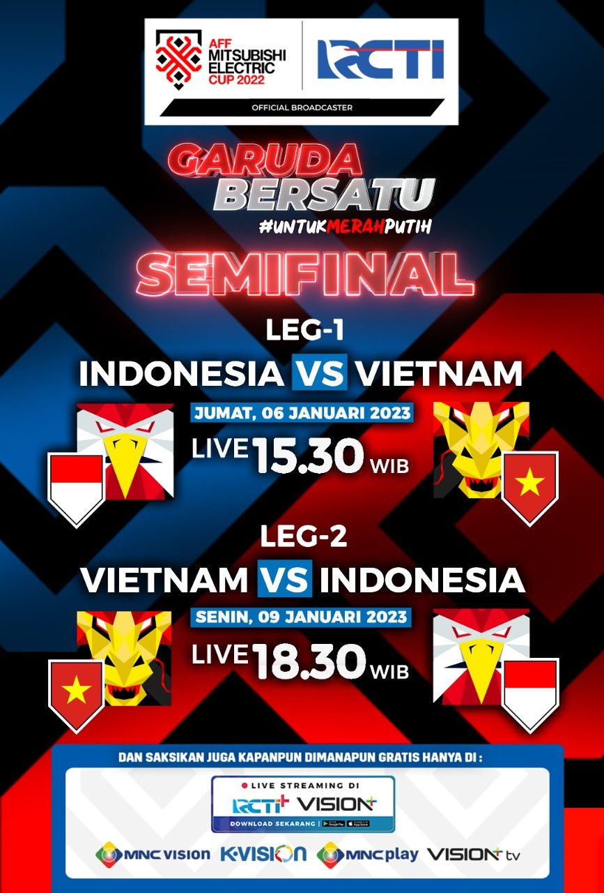 Semifinal Piala AFF 2022 Indonesia Vs Vietnam, Dukung Squad Garuda Untuk Raih Juara