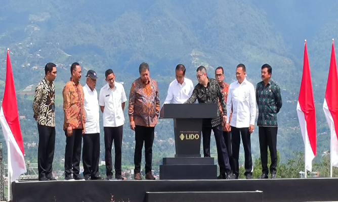 Menko Airlangga hingga Sandiaga Uno Dampingi Jokowi Resmikan KEK MNC Lido City