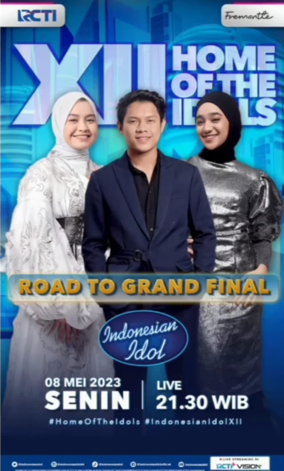 Saksikan Top 3 Indonesian Idol di RCTI, RCTI+, dan Vision+