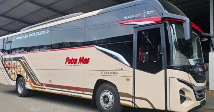 PO Putra Mas Rilis Bus Baru dari Karoseri Tentrem, Intip Fasilitas dan Spesifikasinya