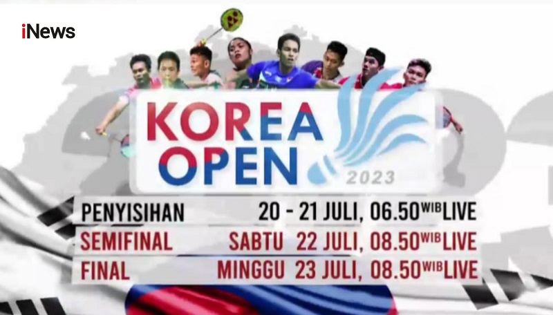 Wakil Indonesia Siap Berlaga di Korea Open 2023 Besok! Live iNews