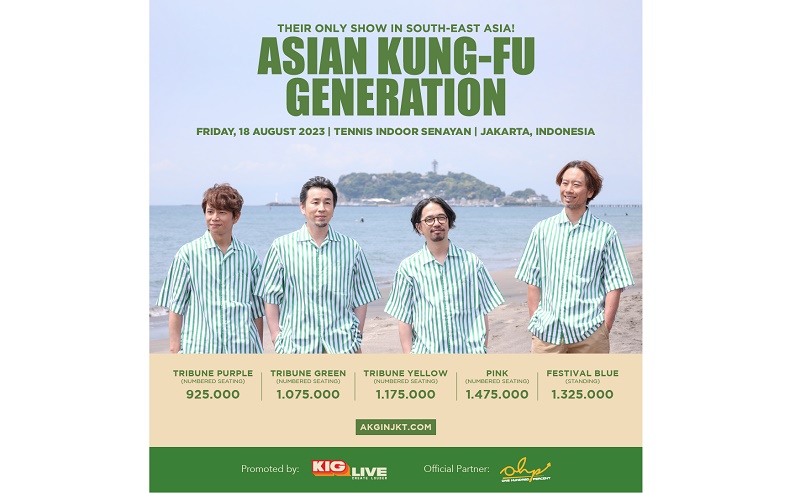 Konser Perdana di Jakarta, Asian Kung-Fu Generation Rilis Video dengan Sentuhan Indonesia