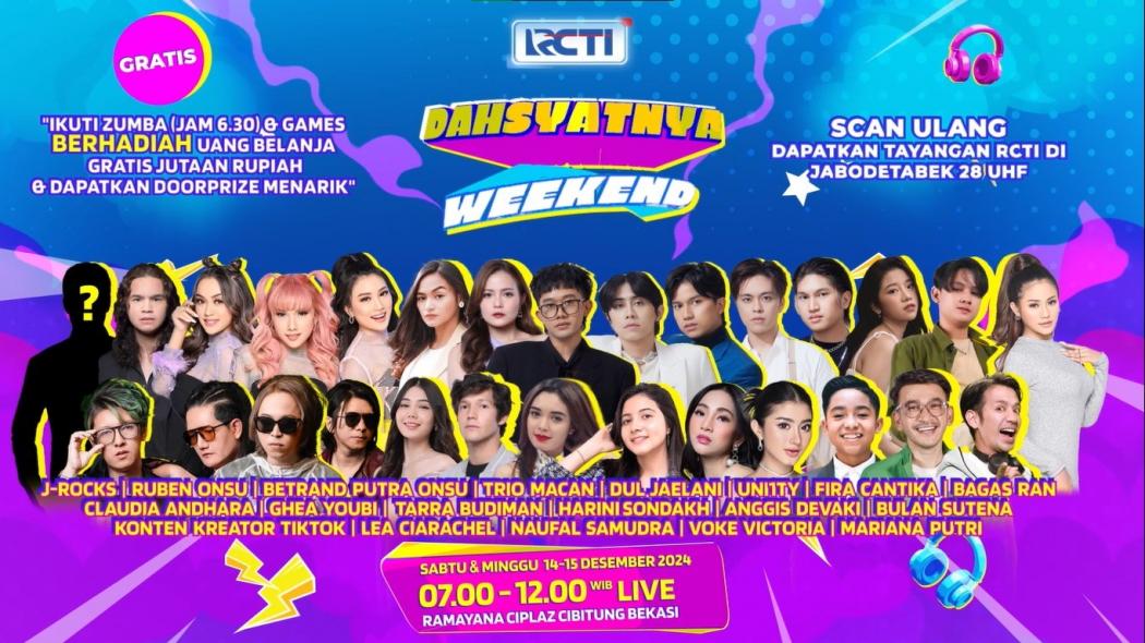 Saatnya Warga Cibitung Seru-seruan Bareng J-Rocks hingga Trio Macan di Dahsyatnya Weekend