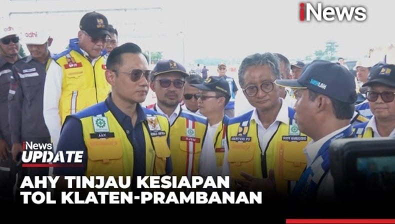 AHY dan Dody Hanggodo Cek Kesiapan Tol Klaten-Prambanan, Beroperasi Fungsional saat Nataru