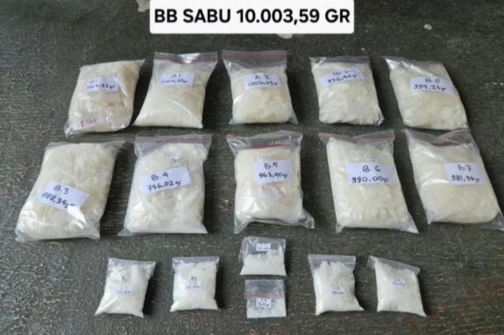 Polda Metro Jaya Gagalkan Peredaran 10 Kg Sabu di Tangerang, Kurir Ditangkap