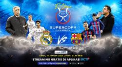 Link Live Streaming Real Madrid Vs Barcelona di Final Piala Super Spanyol Dini Hari Nanti, Gratis!