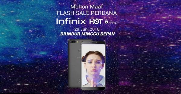 Penjualan Perdana Infinix Hot 6 Pro X608 di Indonesia Diundur