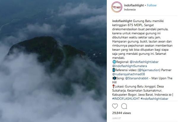 Pendaki Pemula, Telusuri Gunung Batu Lihat Lautan Awan dari Puncak