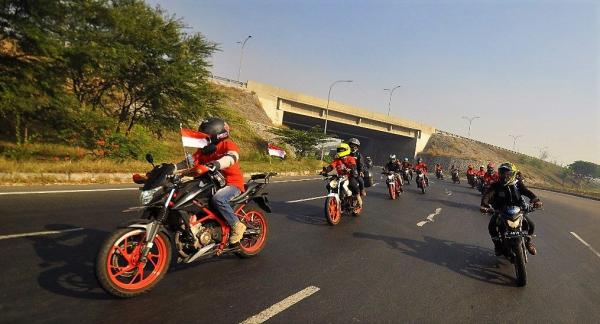 Rayakan HUT RI Ke-73, 2.800 Bikers Honda Ikuti Convoy Merdeka