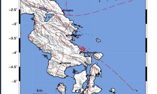 Gempa Hari Ini Guncang Kendari 2 Kali, BMKG Sebut akibat Sesar Lawanopo Gempa Hari Ini Guncang Kendari 2 Kali, BMKG Sebut akibat Sesar Lawanopo