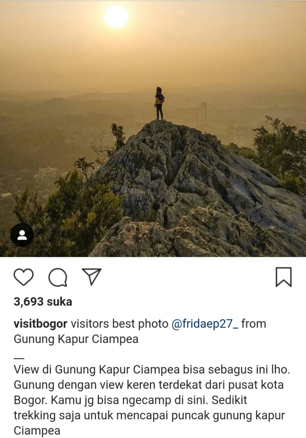 Inspirasi Liburan di Bogor, Asyiknya ke Gunung Ciampea Menikmati Sunrise