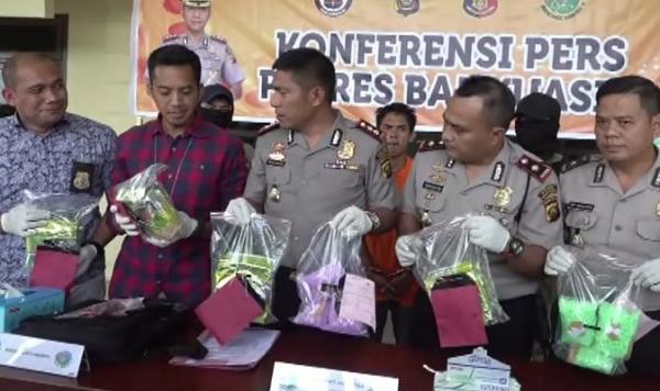 Polres Banyuasin Bekuk Dua Pengedar Sabu Jaringan Lintas Provinsi