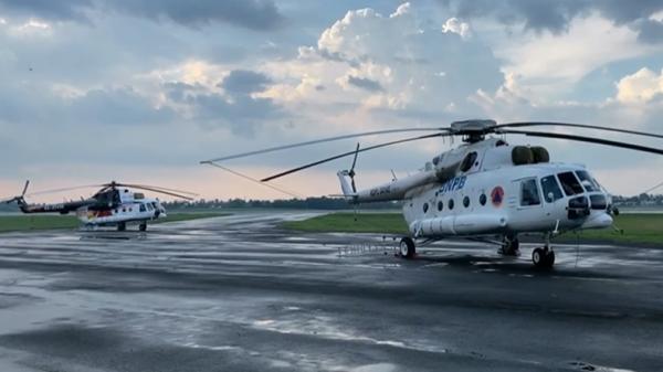 4 Helikopter Water Bombing Dikerahkan Padamkan Kebakaran Hutan di Kalsel