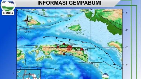 Gempa M3,1 Guncang Maluku Tengah, Tak Berpotensi Tsunami