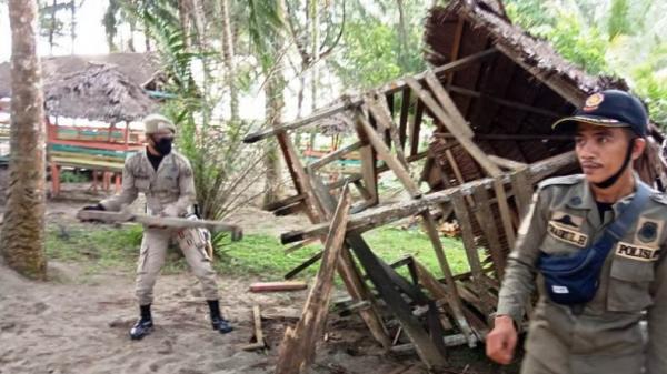 Tim Gabungan Bongkar Kafe Diduga Tempat Maksiat di Meulaboh Aceh