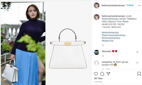 Amanda Manopo Bawa Tas Mewah Seharga Rp64 Juta, Netizen: OMG Bisa Buat Beli Sawah