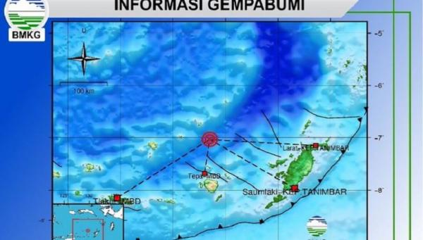 Gempa Terbaru M4,1 Guncang Maluku Barat Daya, Tak Berpotensi Tsunami