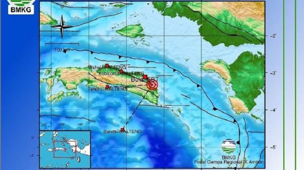 Gempa Bumi M3,2 Guncang Seram Bagian Timur, Tidak Berpotensi Tsunami