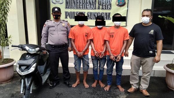 2 Spesialis Curanmor dan 1 Penadah di Medan Ditangkap