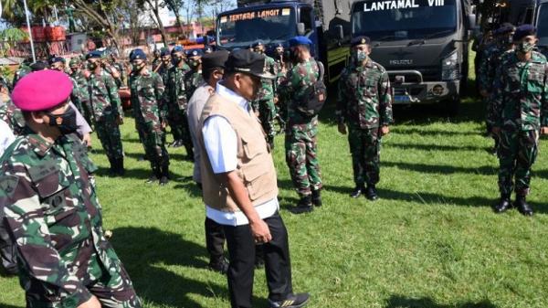 Antisipasi Bencana di Manado, Lantamal VIII Siagakan Personel dan Peralatan