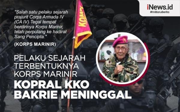 Infografis Veteran Perang Kopral KKO (Pur) Bakrie Tutup Usia