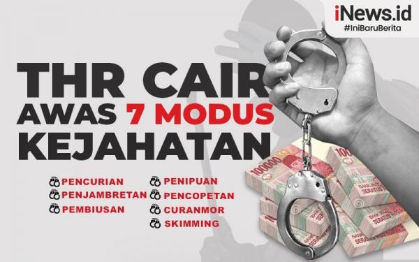 Infografis Waspadai 7 Modus Kejahatan saat THR Cair