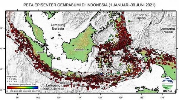 BMKG: 2021 Terjadi Gempa Bumi 4.701 Kali, Terbesar di Sulbar Magnitudo 6,2
