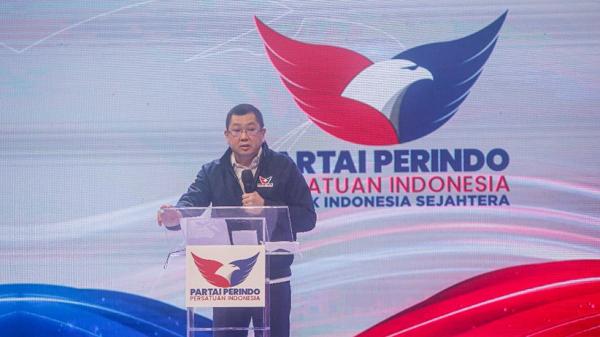 Momen Hary Tanoesoedibjo Luncurkan Logo Baru Partai Perindo