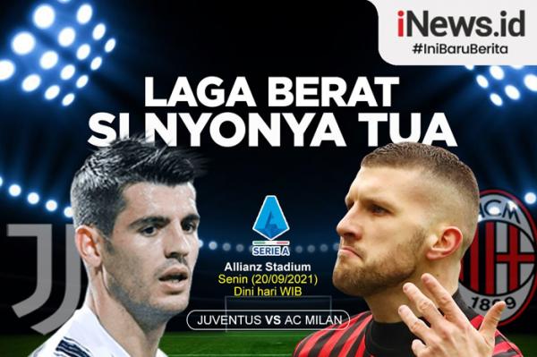 Infografis Juventus Vs AC Milan: Laga Berat Si Nyonya Tua