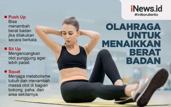 Infografis 7 Olahraga untuk Menaikkan Berat Badan dengan Cepat dan Mudah