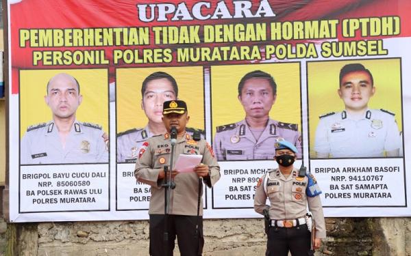 4 Polisi Di Muratara Dipecat Berikut Kasus Dan Pangkat Terakhirnya