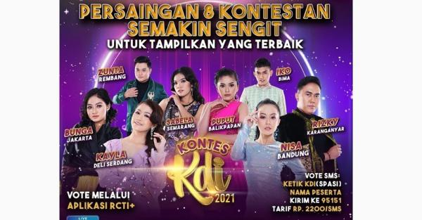 Berikut Delapan Kontestan di Babak Kontes KDI 2021
