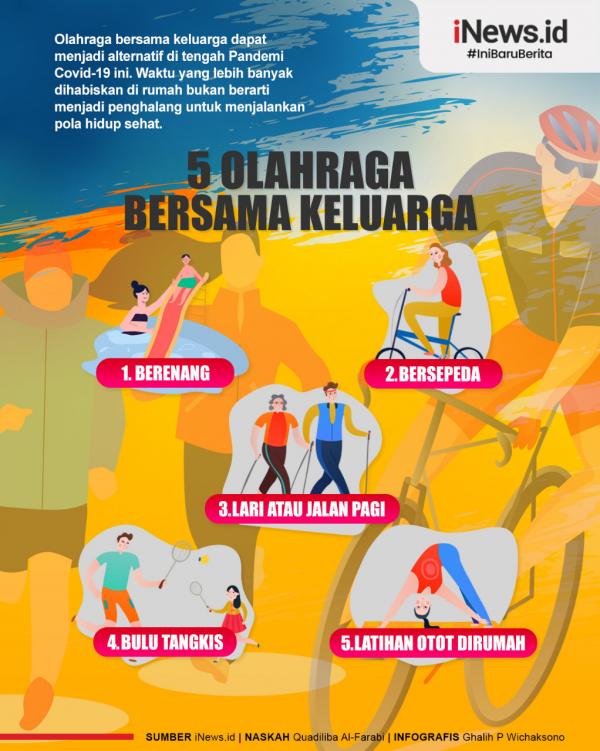 Infografis 5 Olahraga Bersama Keluarga