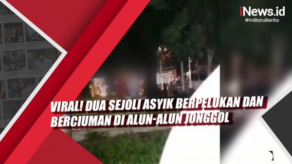 Video Viral Dua Sejoli Asyik Berpelukan dan Berciuman di Alun-alun Jonggol