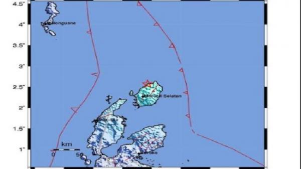 Gempa Bumi Magnitudo 5,2 Guncang Pulau Morotai