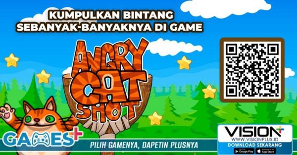Arahkan si Kucing Melewati Ring Dalam Game Angry Cat Shot!