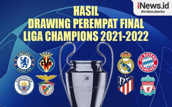Infografis Hasil Drawing Perempat Final Liga Champions 2021/2022