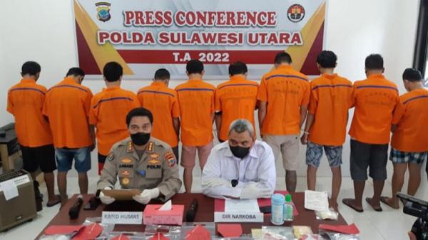 Polda Sulut Ungkap 11 Kasus Narkoba Selama Maret 2022 Polda Sulut Ungkap 11 Kasus Narkoba Selama Maret 2022