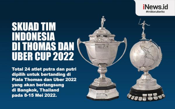 Infografis Skuad Tim Indonesia di Thomas dan Uber Cup 2022