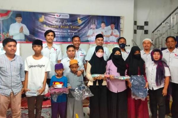 DPW Partai Perindo NTB Santuni Anak Yatim dan Bagikan Ratusan Paket Sembako
