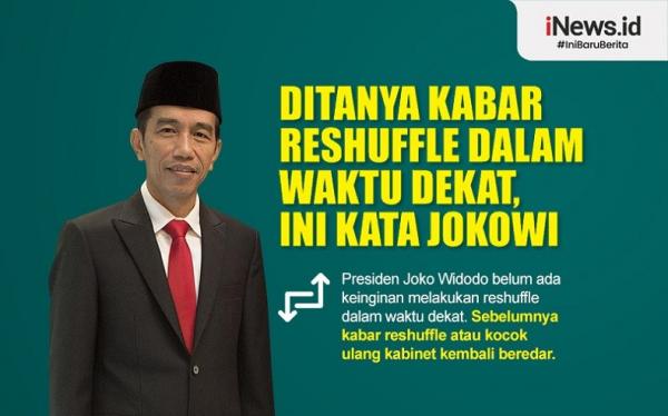 Infografis Jokowi Soal Kabar Reshuffle Kabinet dalam Waktu Dekat