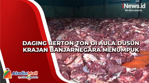 Daging Berton-ton Menumpuk di Aula Dusun Krajan Banjarnegara